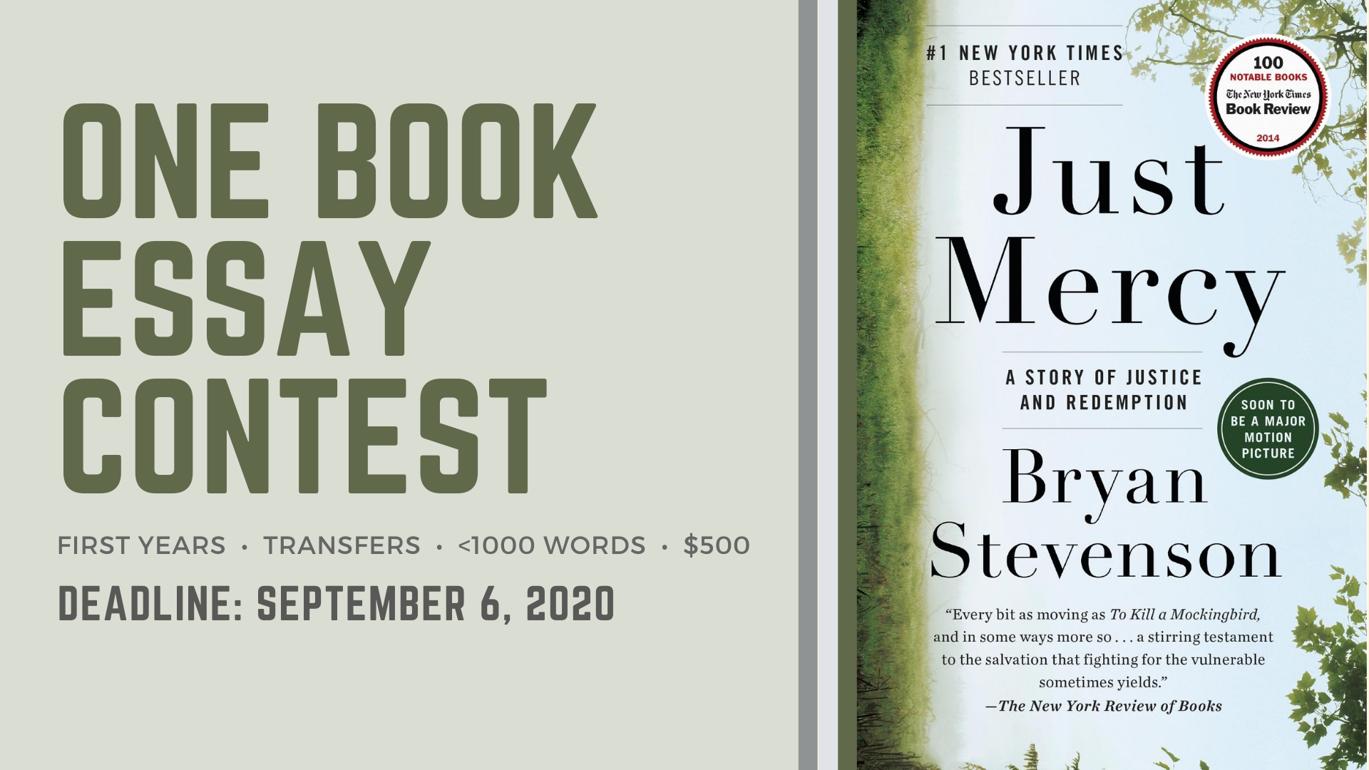 Essay Contest: One Book - Northwestern University