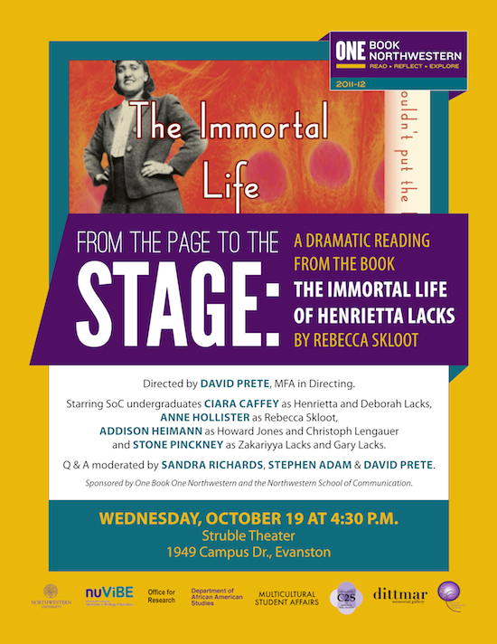 Events: One Book One Northwestern - Northwestern University