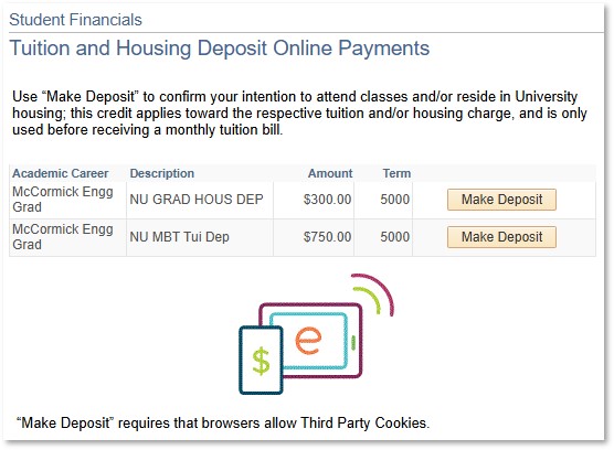Making Tuition Deposits: Student Enterprise Systems - Northwestern ...